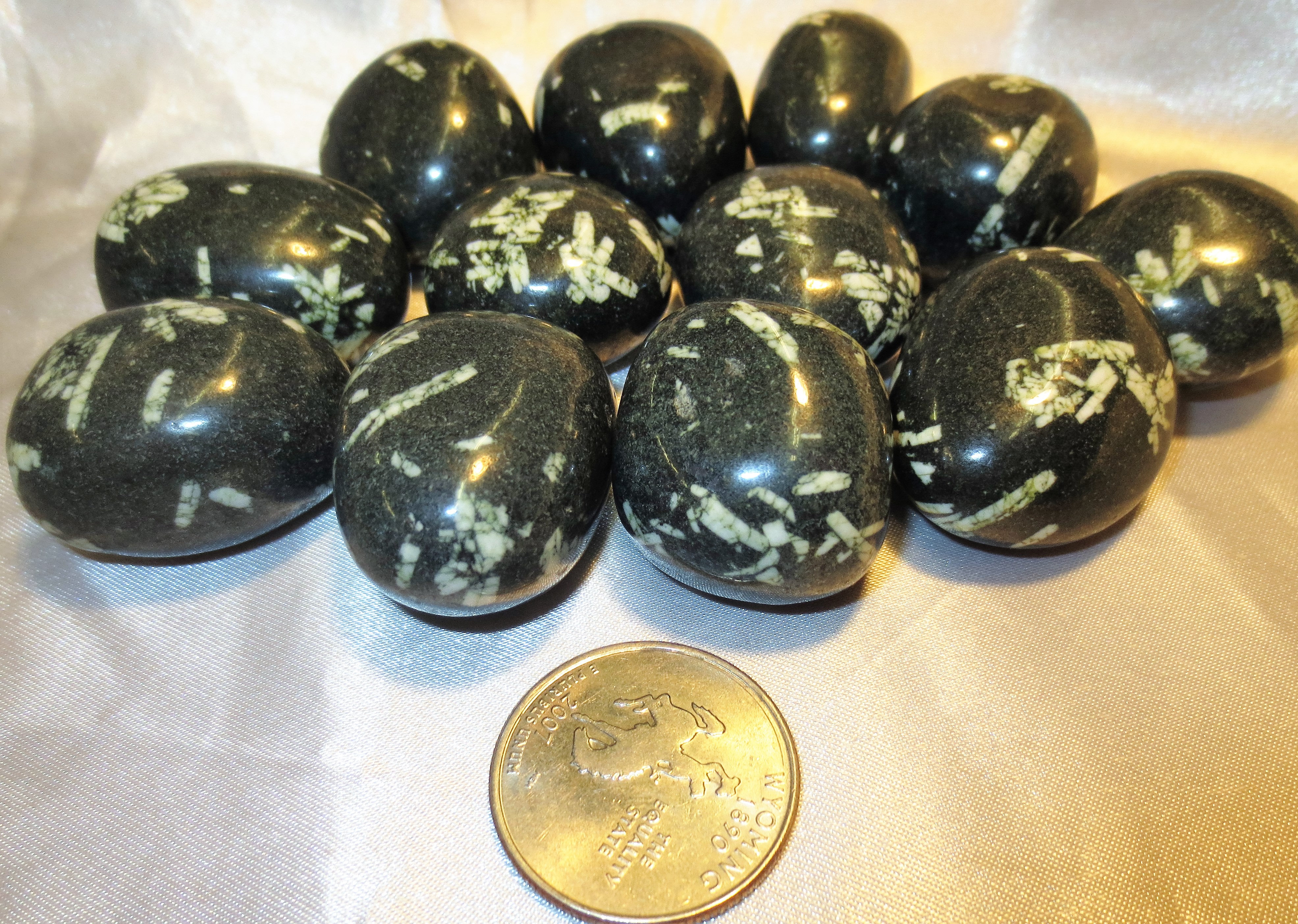  Chinese Writing Stone Tumbled And Polished TP CWS