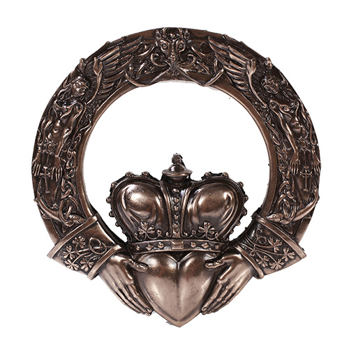 - Bronze Finish Celtic Claddagh Plaque Plaque by Maxine Miller #10889