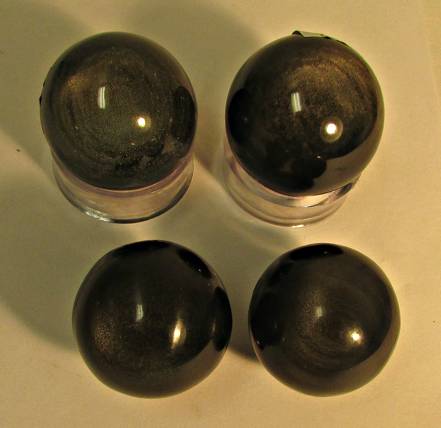 - Silver Sheen Obsidian Spheres #ASODV