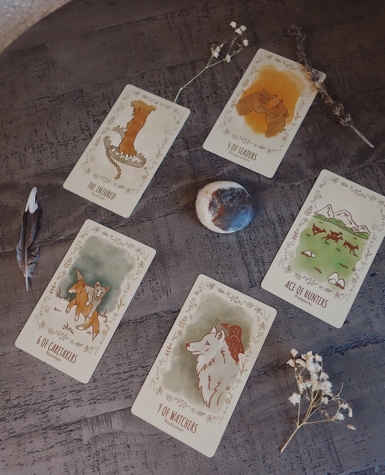 The Wild Wolf Tarot Deck by Briona Jolie Saas Small Press
